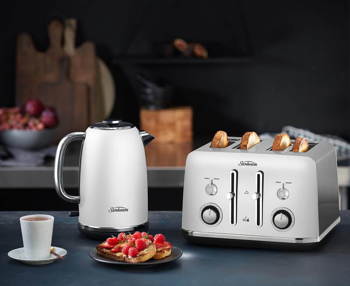 Sunbeam Alinea 4-Slice Toaster - Ocean Mist White TA2740W Exclusive ...